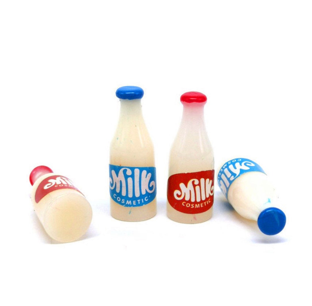 Miniature Milk Bottle (6pcs) Miniature Drink Dollhouse Miniatures ...