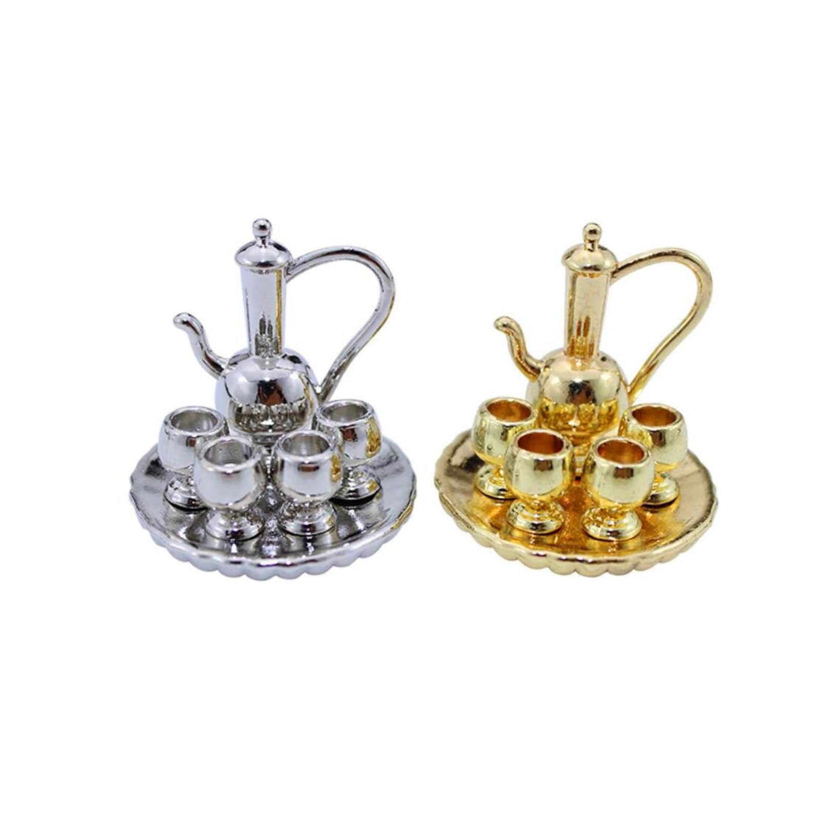 Miniature Tea Set6pcs Miniature Cups Dollhouse Miniatures - Etsy