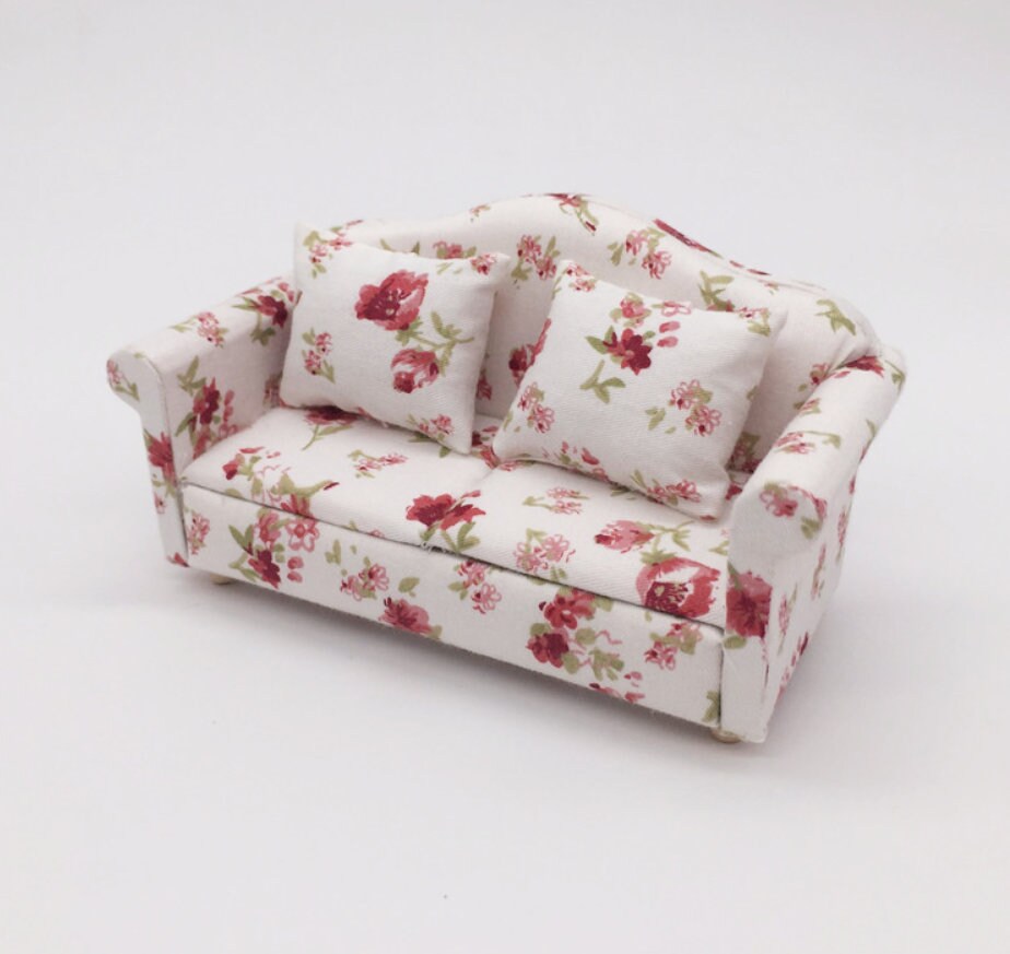 Miniature Sofa Miniature Furniture Dollhouse Miniatures - Etsy