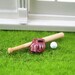 Miniature Baseball Set(3pcs) Miniature Sports Dollhouse Miniatures BJD ...