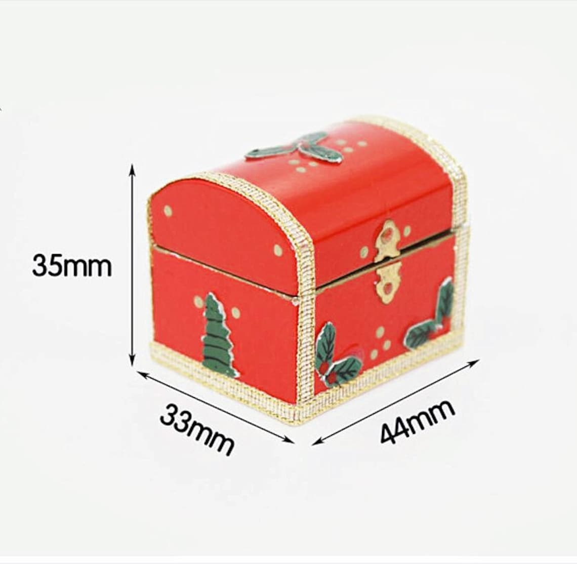 Miniature Gift Box Miniature Treasure Box Dollhouse Miniatures | Etsy