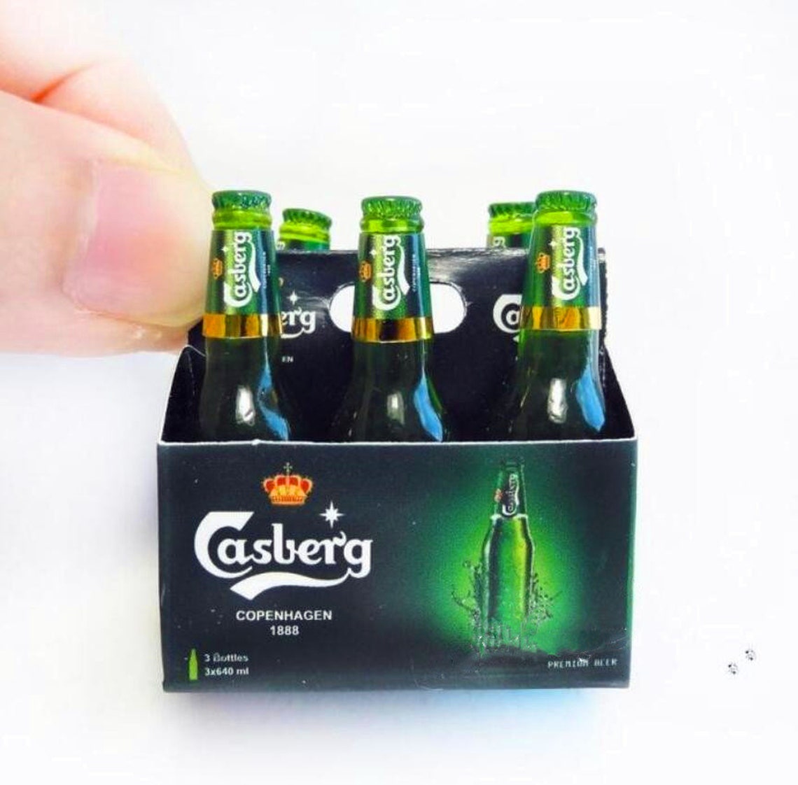 Miniature Carlsberg Beers Miniatures Miniature Wine Dollhouse | Etsy