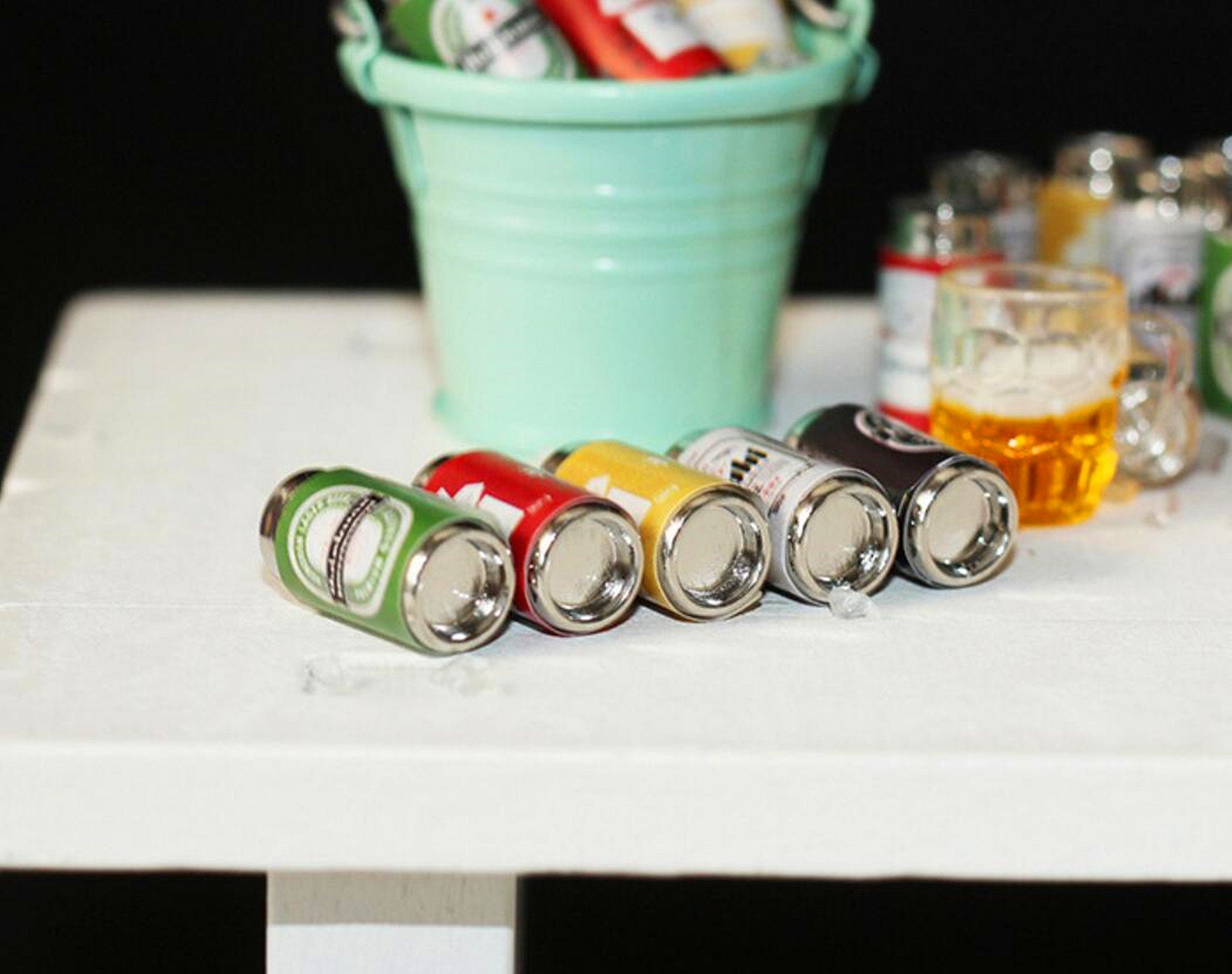 Miniature Beer6pcs Miniatures Food Miniature Wine Dollhouse | Etsy