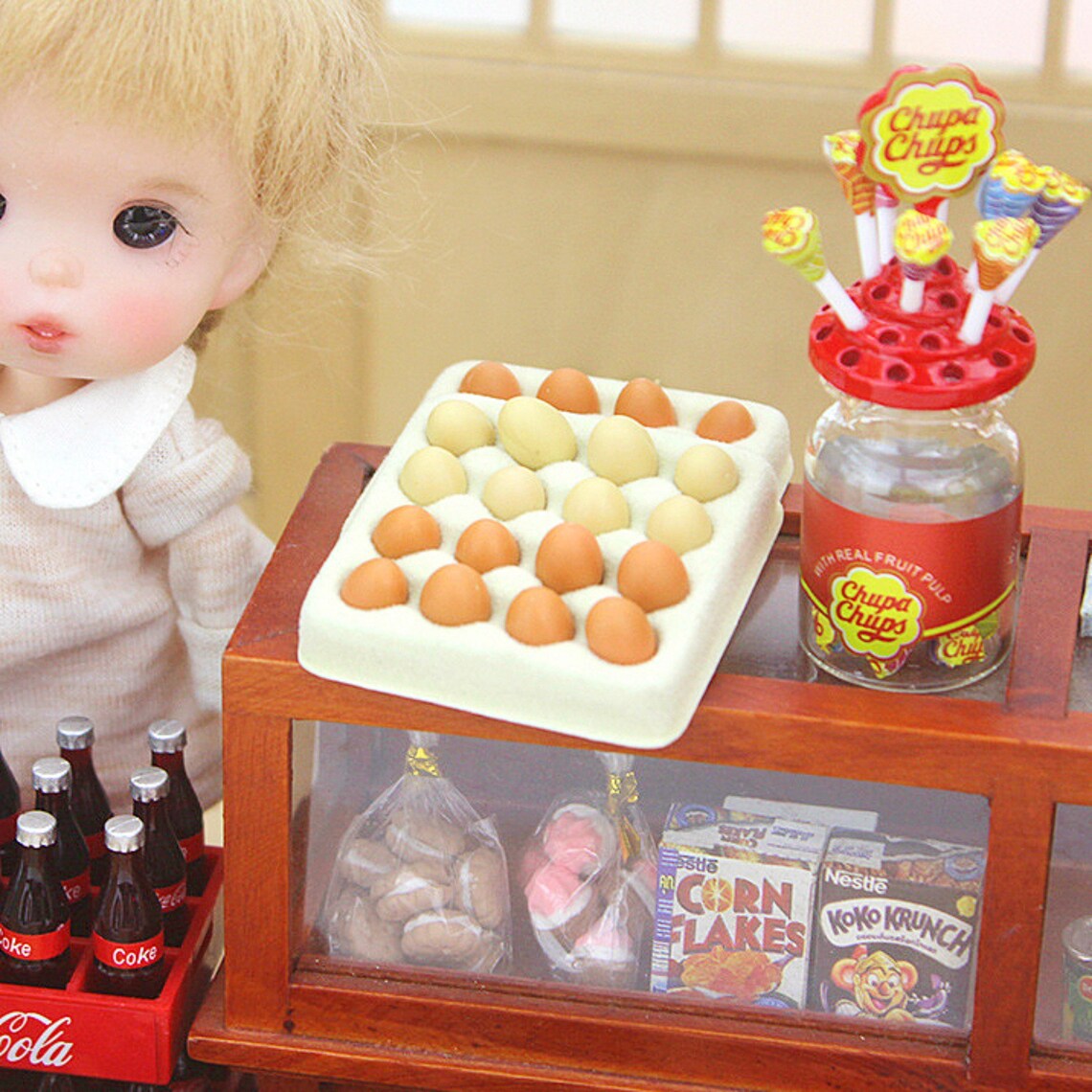 Miniature Eggs Set Miniature Food Dollhouse Miniatures Diorama ...