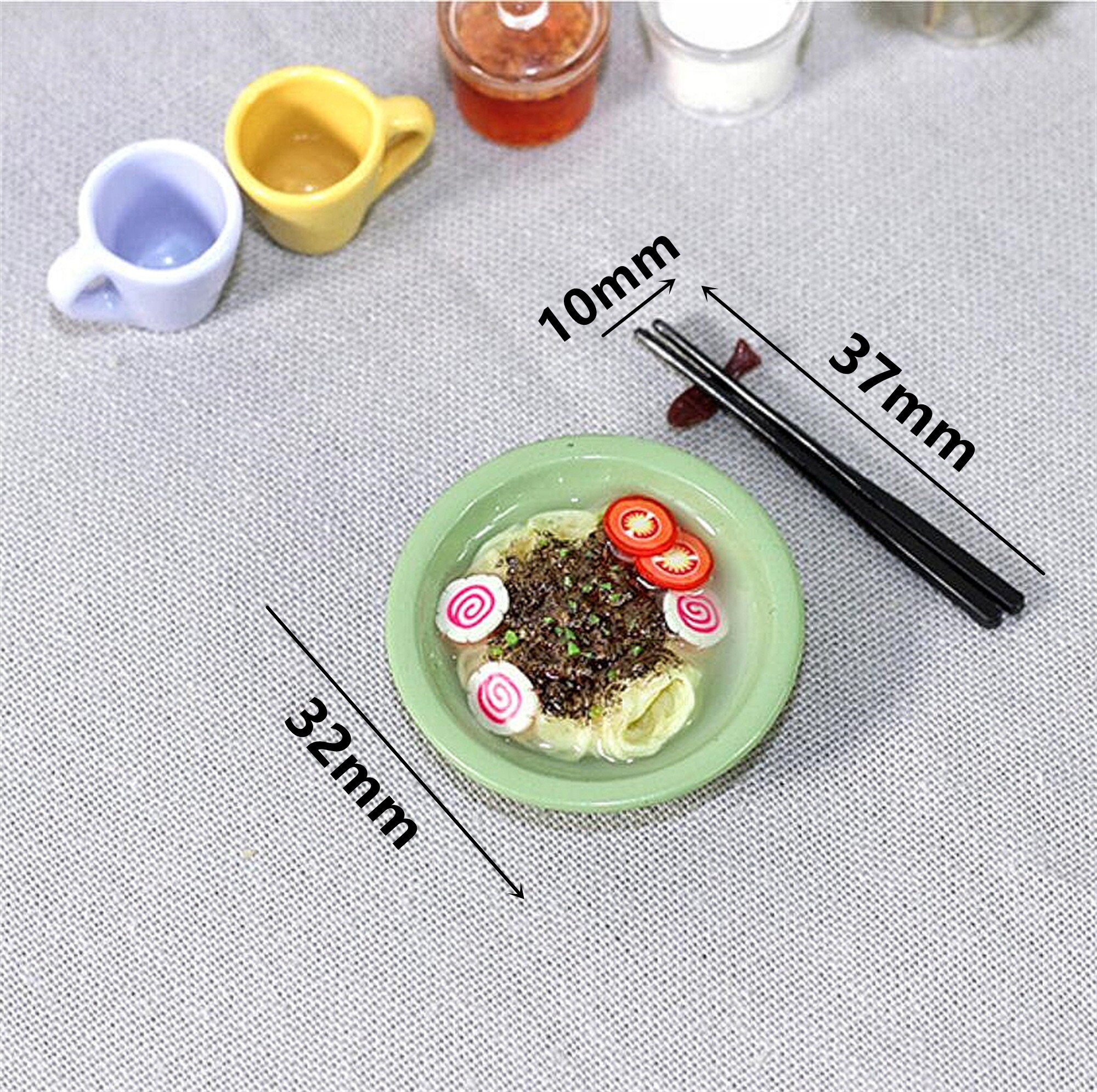 Miniature noodle set Miniature food Dollhouse miniatures | Etsy