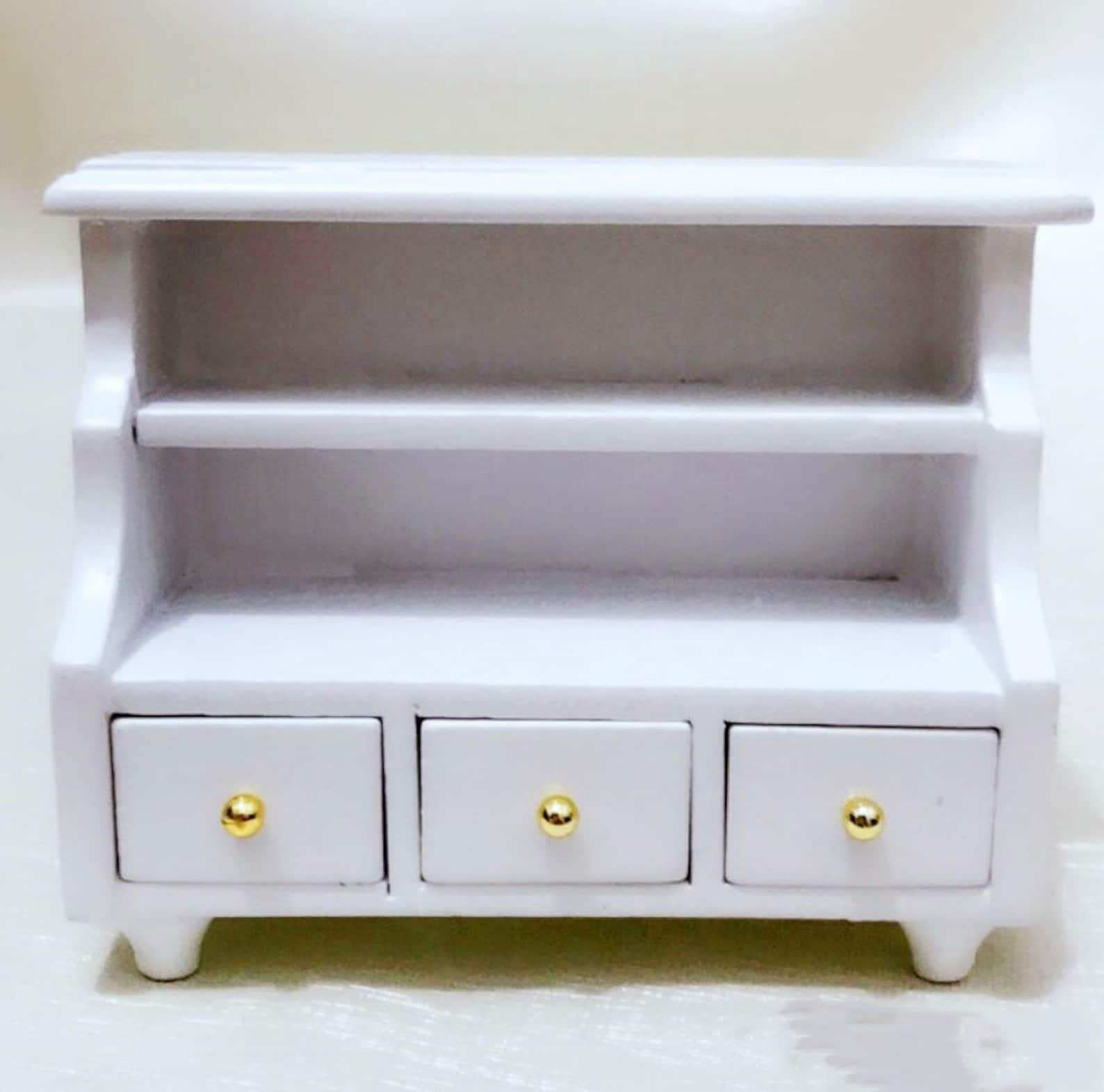 Miniature White Cabinet Miniature Furniture Miniatures - Etsy