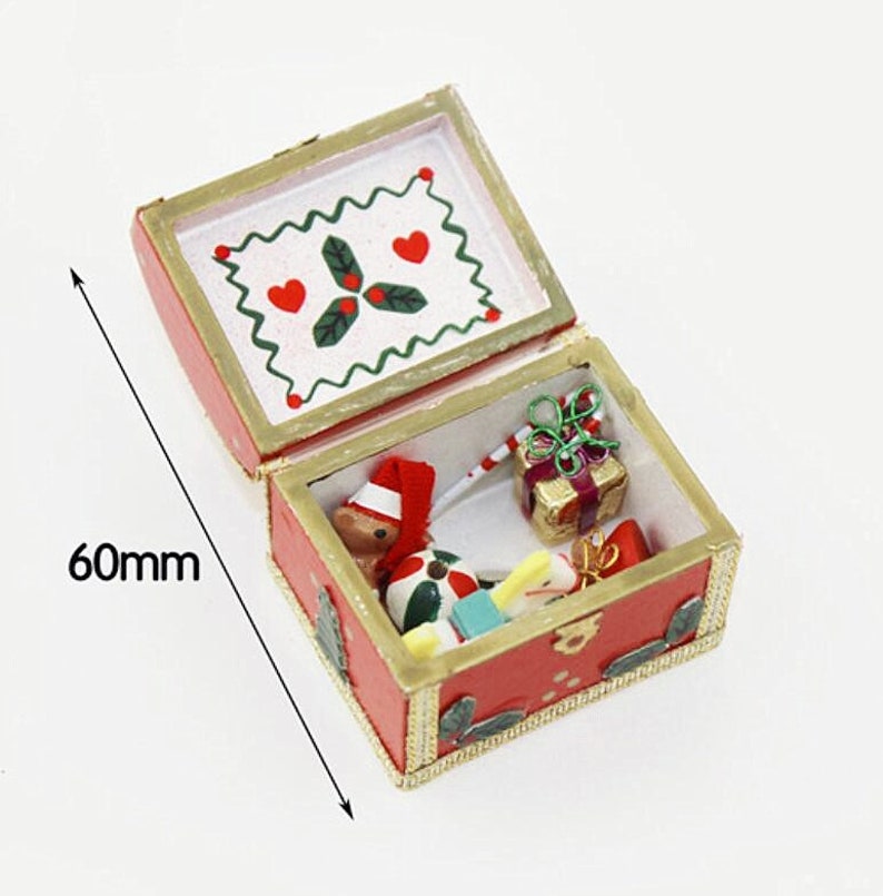 Miniature Gift Box Miniature Treasure Box Dollhouse Miniatures - Etsy