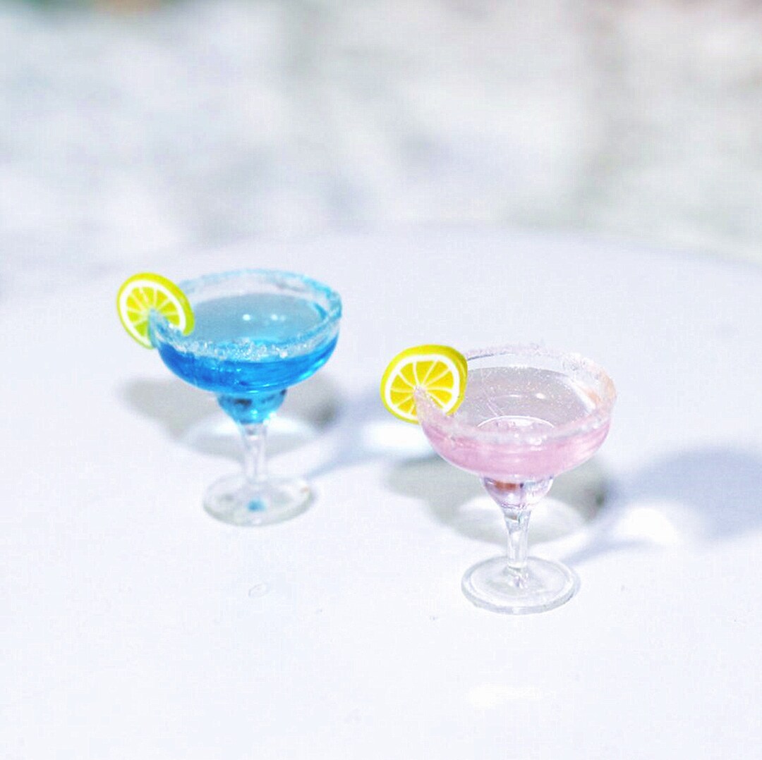 Miniature Cocktail (2pcs) Miniature Margaret Wine Miniature Food ...
