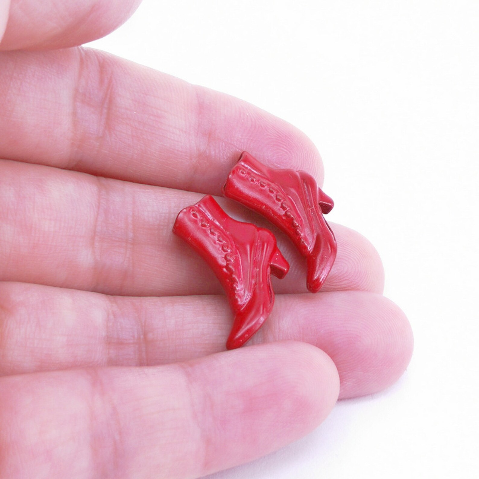 Miniature Red Boots Dollhouse Miniatures Diorama Miniatures Supplies ...