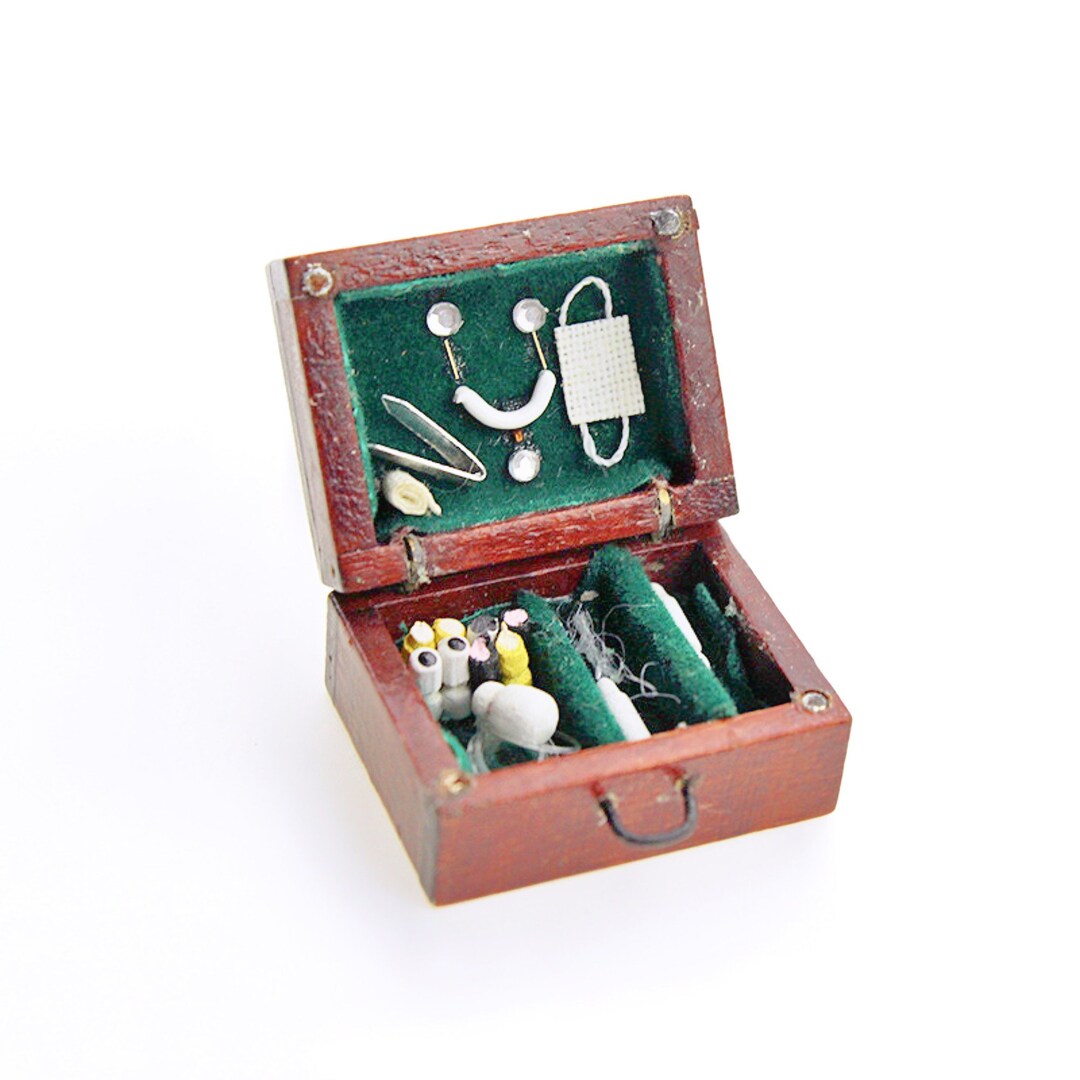 Miniature Medical Box Dollhouse Miniatures Doll House Decor Diorama ...