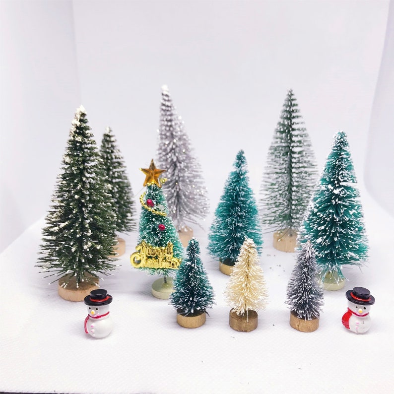 Miniature Christmas Tree Miniatures Christmas Miniature Decoration ...
