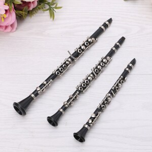Miniature Clarinet Musical Instrument Model Musician's Gift Dollhouse ...