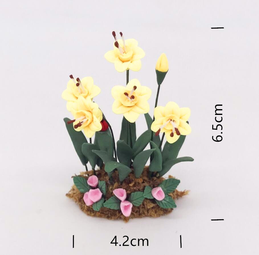 Miniature flowers Miniatures Dollhouse flowers Dollhouse | Etsy