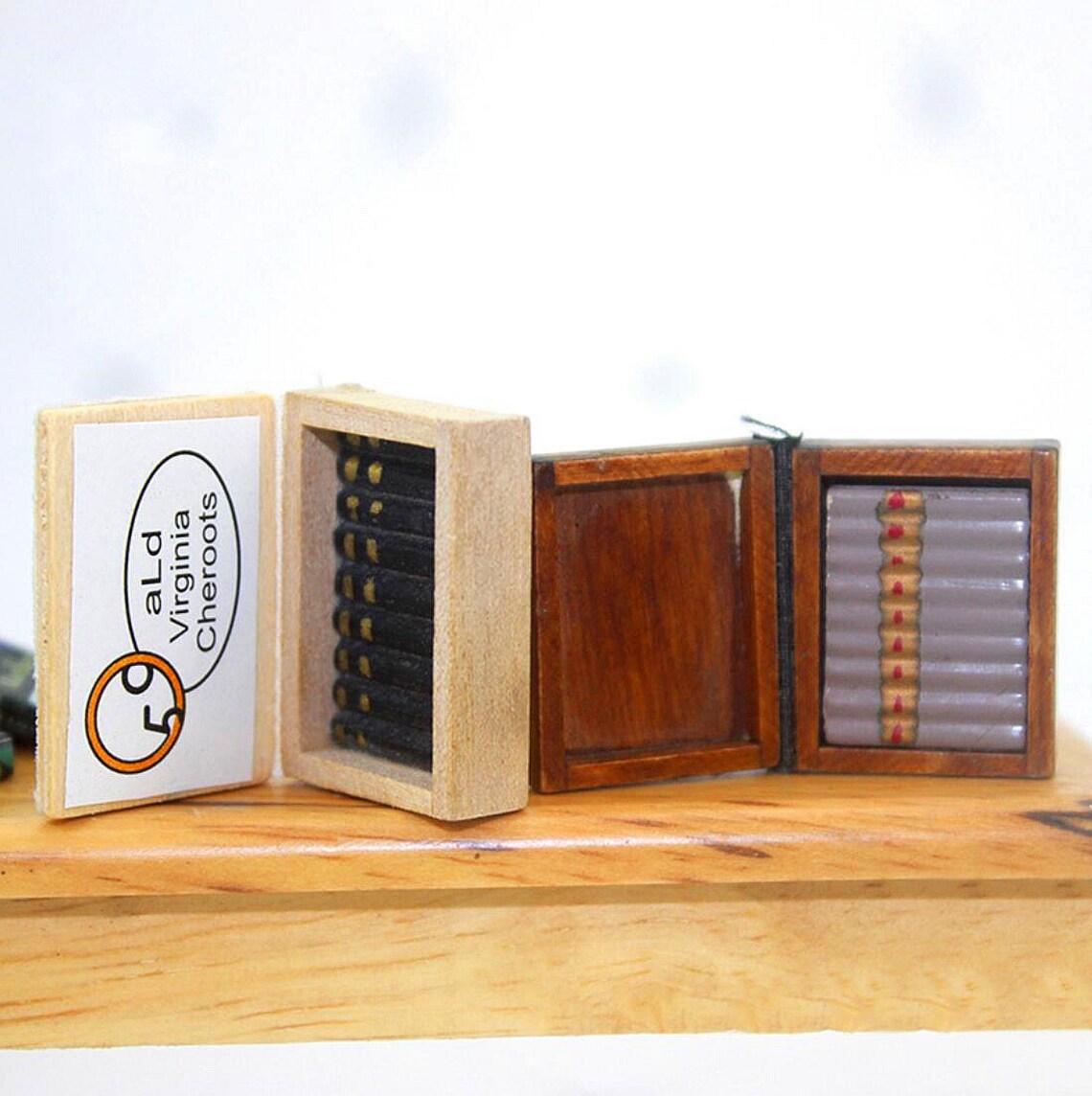 Miniature Cigar Cases With Box Miniature Smoking Dollhouse - Etsy