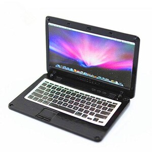 Miniature Computer Miniature Laptop Dollhouse Miniatures Diorama ...