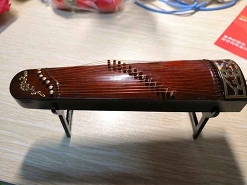 Miniature Chinese Zither Model Musical Instrument BJD Furniture ...