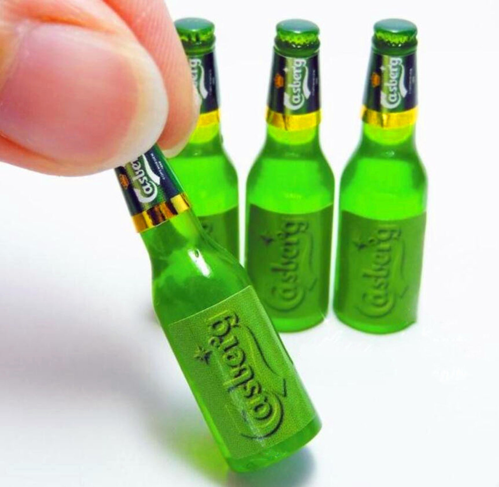 Miniature Carlsberg Beers Miniatures Miniature Wine Dollhouse | Etsy