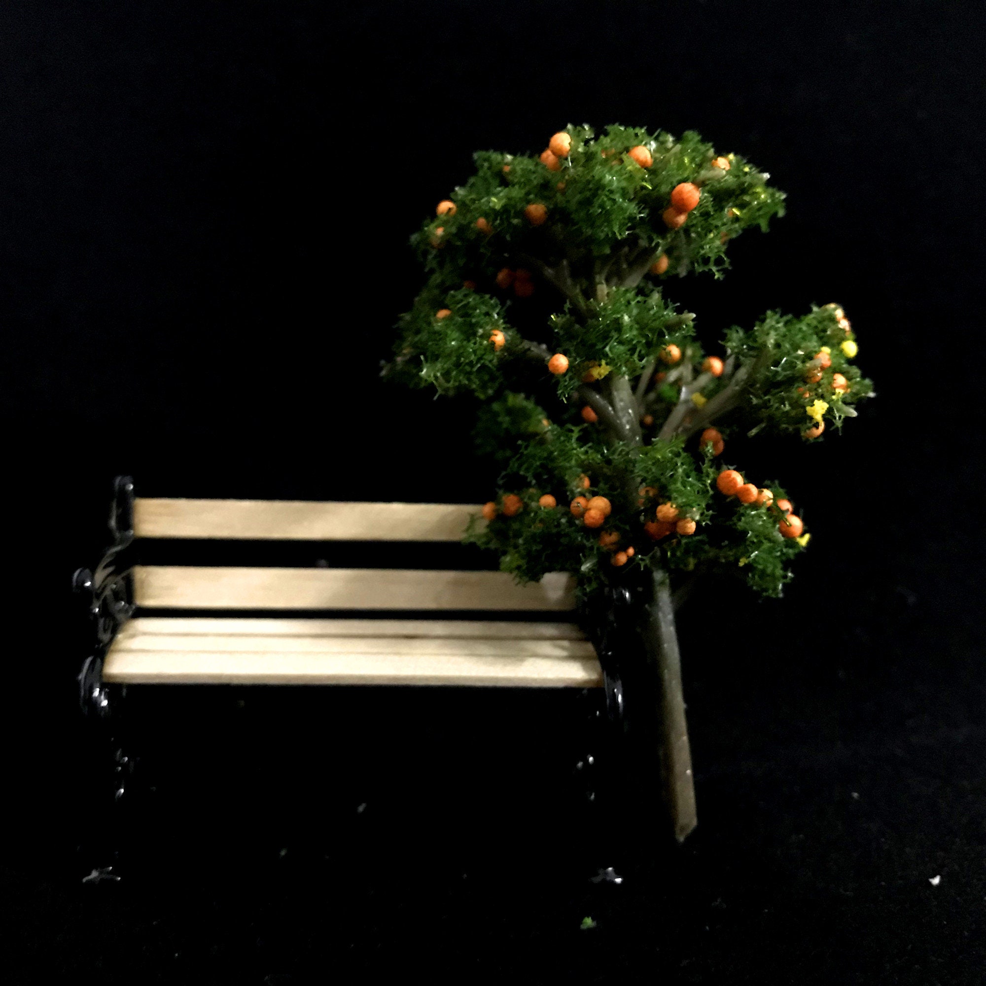 Miniature Orange Tree Simulation Tree Micro Landscape | Etsy