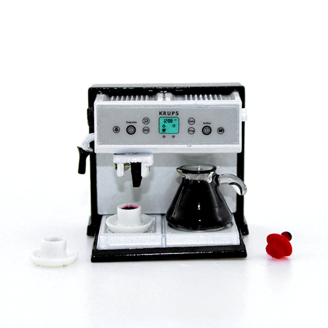 Miniature Coffee Machine Dollhouse Coffee Maker Dollhouse Miniatures ...