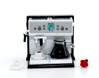 Dollhouse Miniature Coffee Machine - Etsy