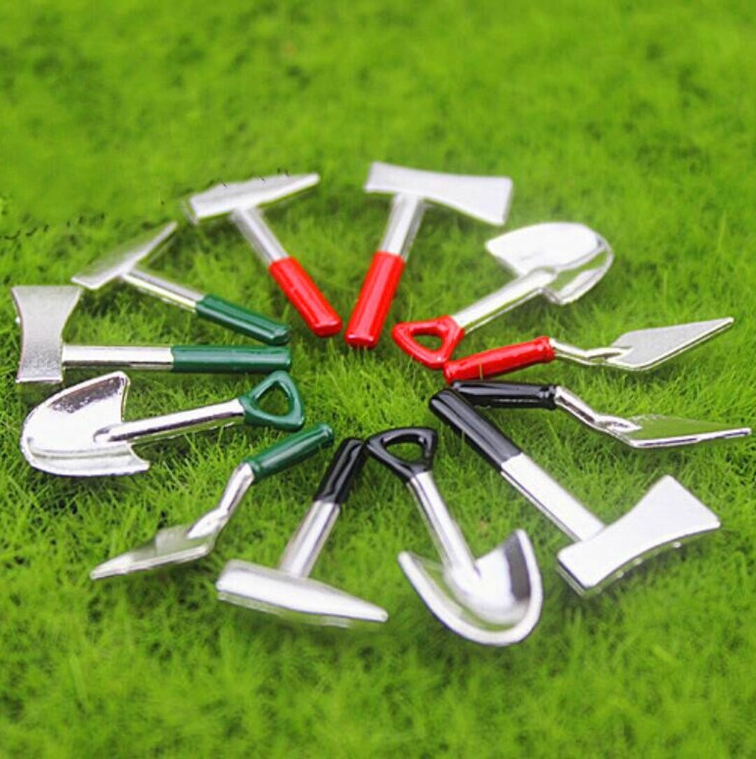 Miniature Workshop Tools Set (4pcs) Miniature Axe Shovel Dollhouse ...