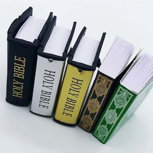 Miniature Books Bible Mini Bible Scripture Holly Writ Dollhouse ...