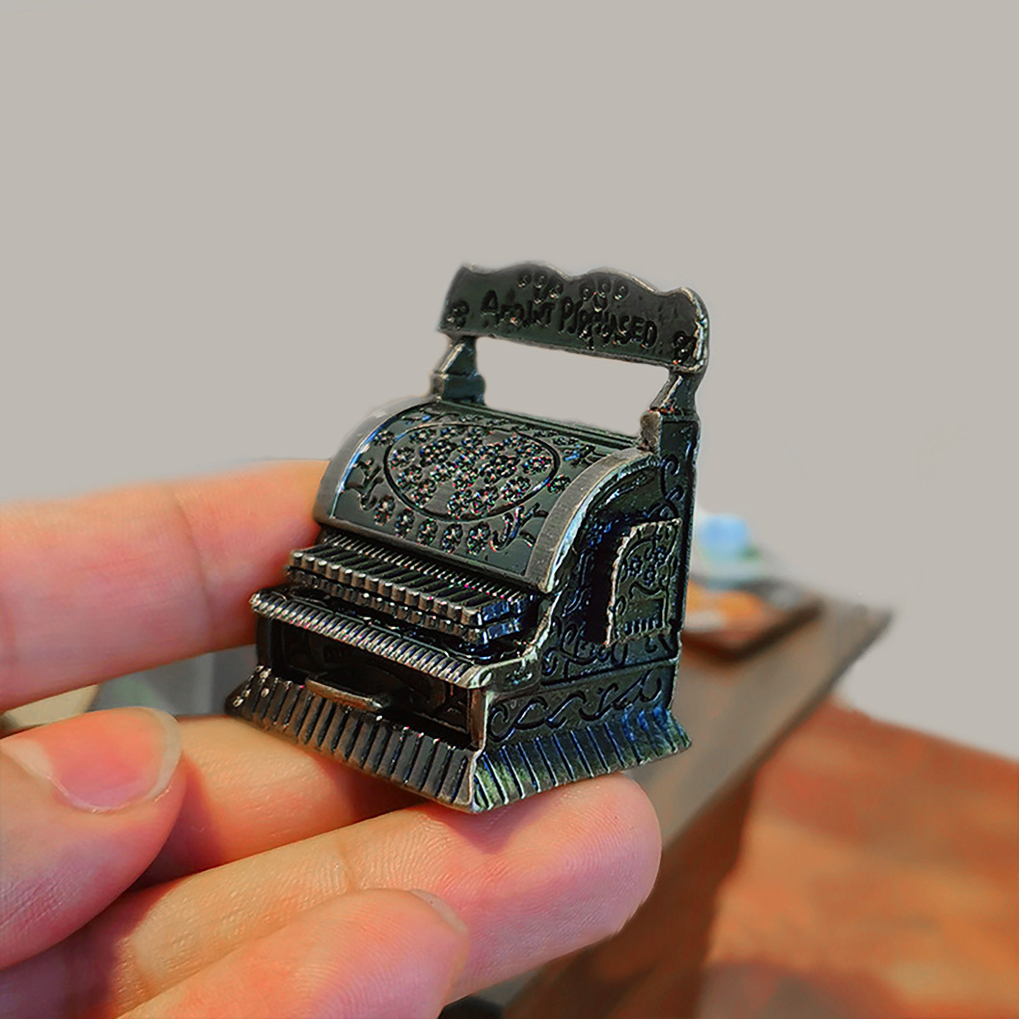 Miniature Retro Cash Register Dollhouse Miniatures Miniature Decoration ...