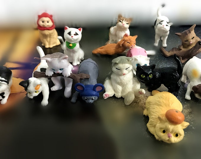 Miniature Animals(15pcs) Miniature Cat Dog Rabbit Hamster Dollhouse ...