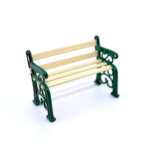 Miniature Park Bench Miniature Chair Miniature Furniture Dollhouse ...