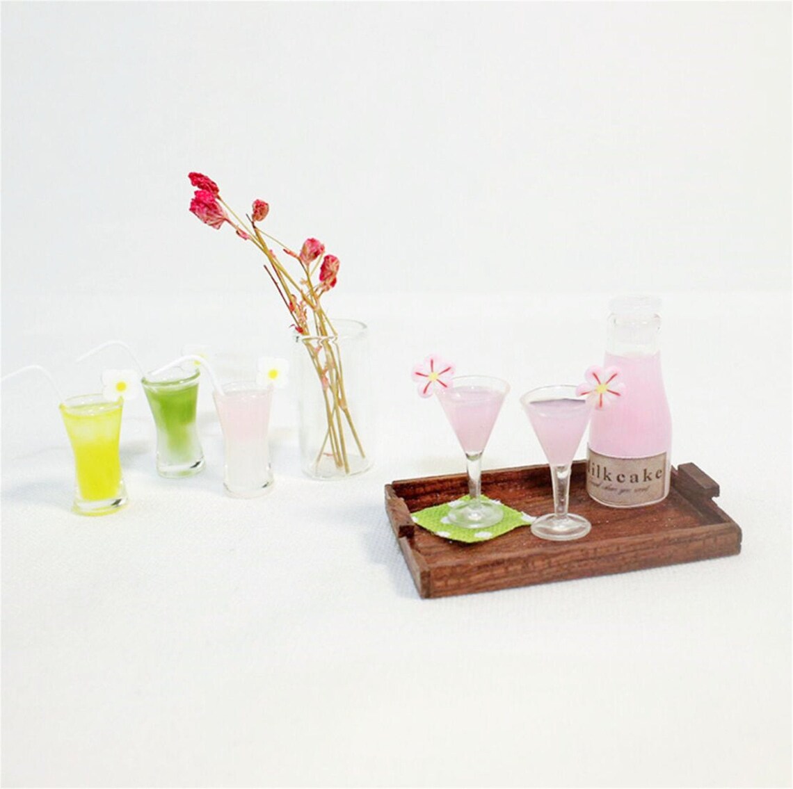 Miniature Cocktail Wine2pcs Miniature Food Dollhouse - Etsy