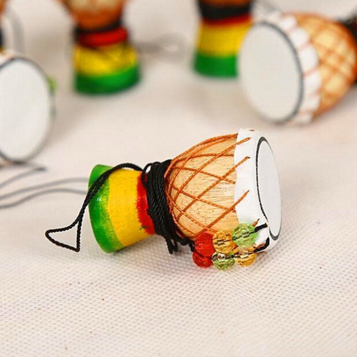 Miniature African Drum Musical Instrument Model Dollhouse Miniatures ...