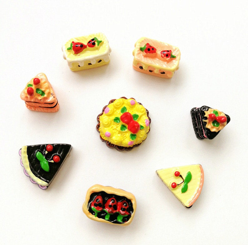 Miniature Cakes Miniature Food Dollhouse Miniatures Dollhouse - Etsy