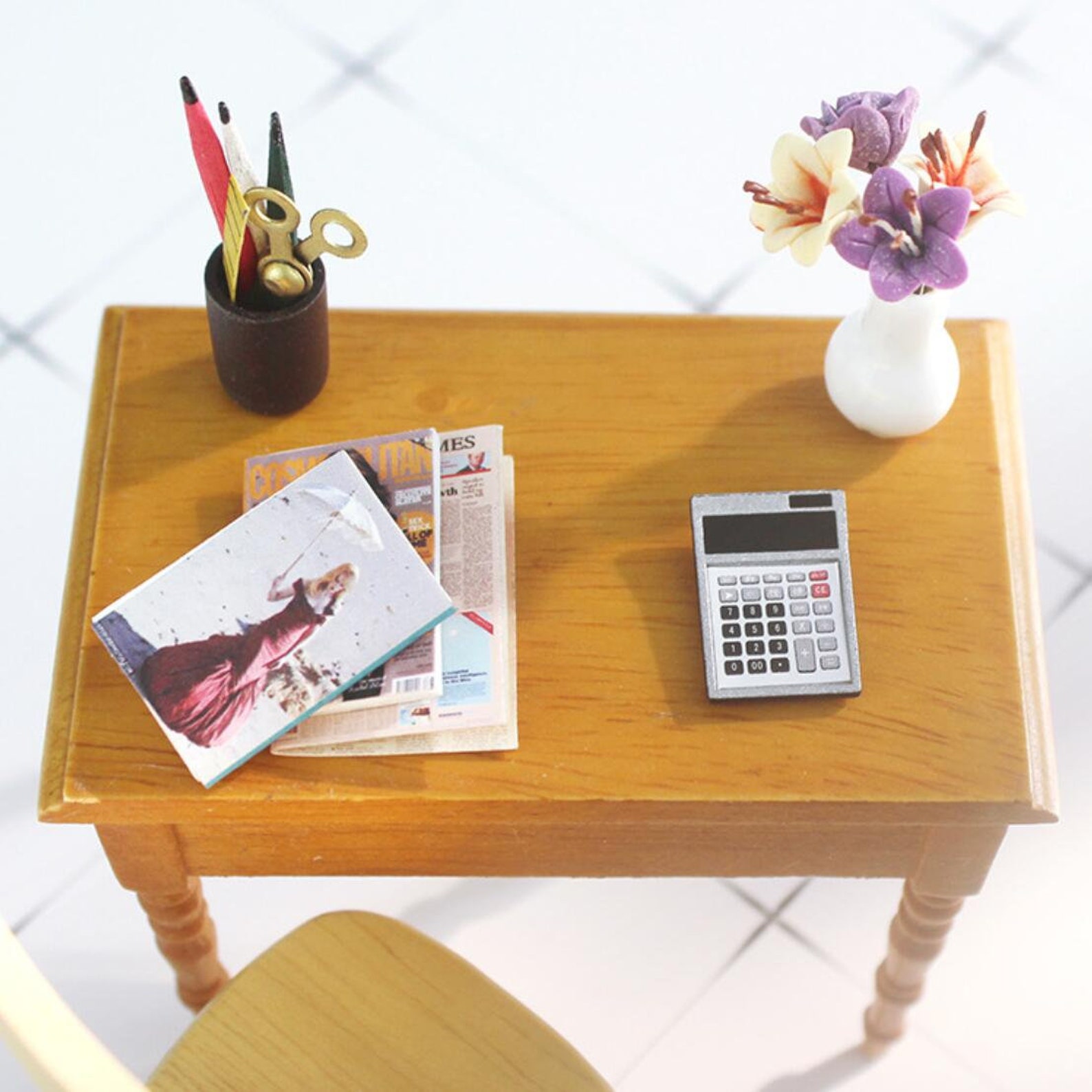 Miniature Calculator Miniatures Home Decor Dollhouse Miniatures ...