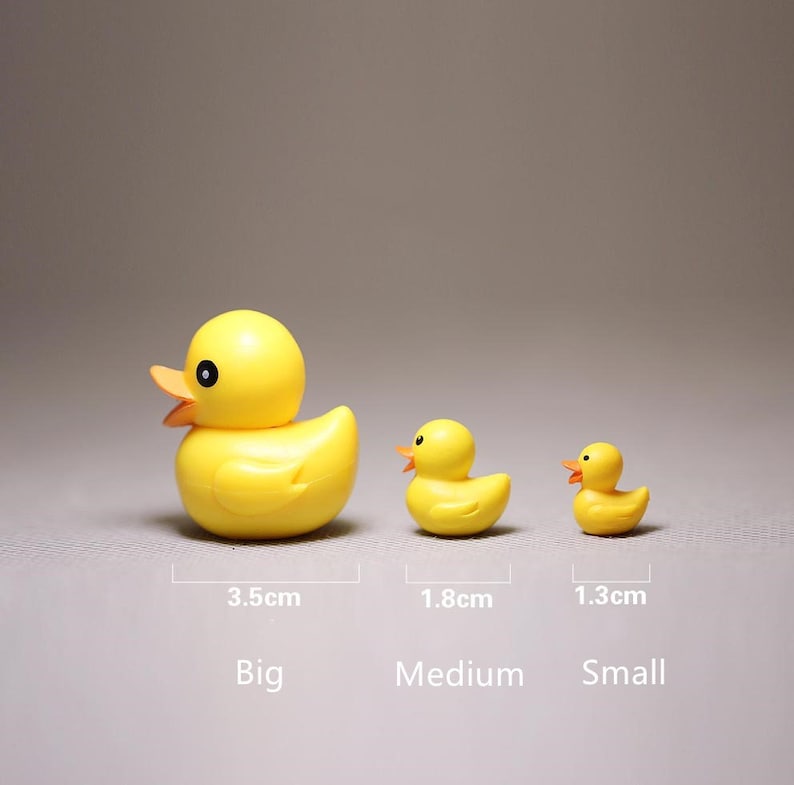 Miniature Cartoon Duck Miniature Animal Dollhouse Miniatures | Etsy