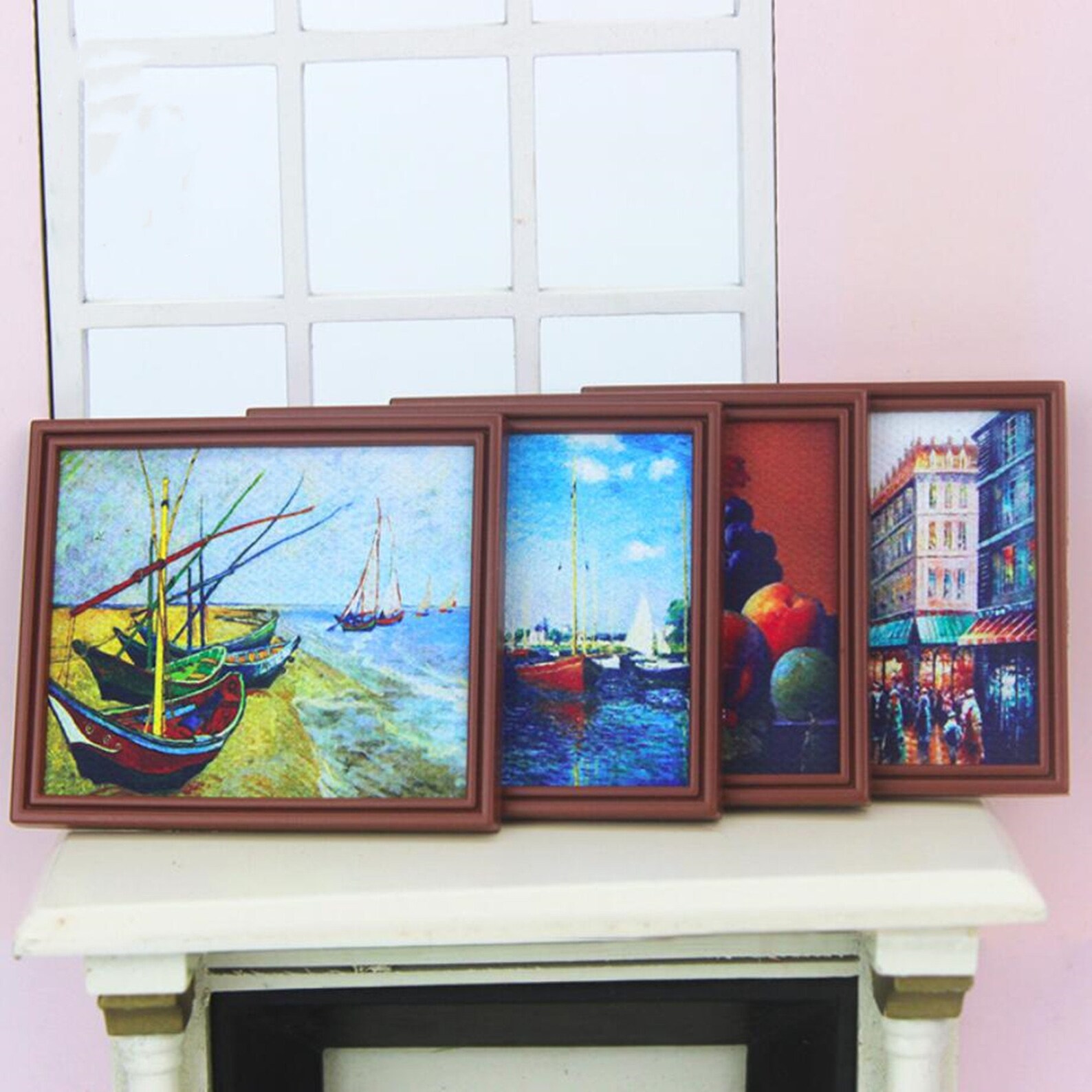 Miniature Oil Painting Mural Miniatures Miniature Decoration - Etsy