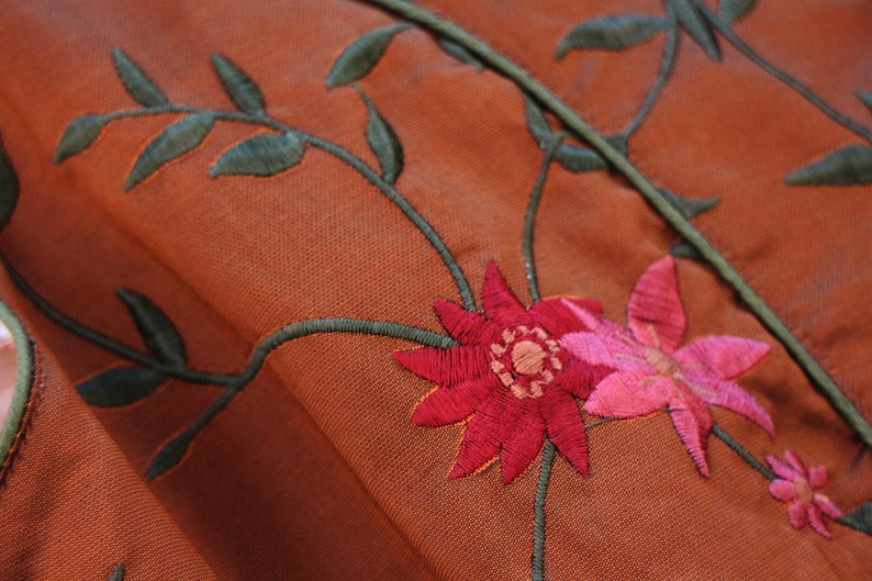 Dirndl Complete Set Vintage Stockerpoint Brown Floral Embroidered Dress ...