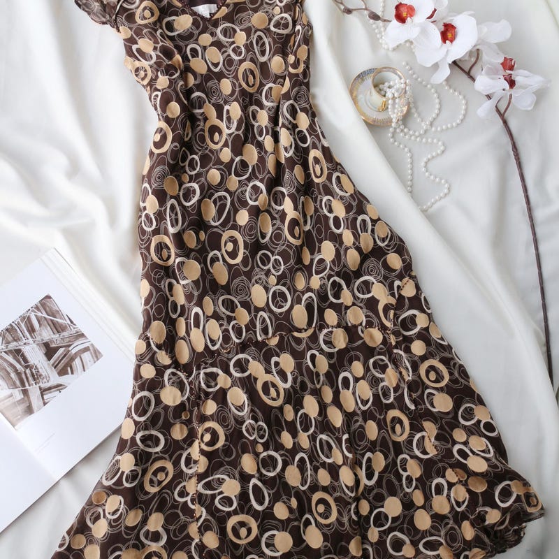 Bead Dress Vintage Silk - Etsy
