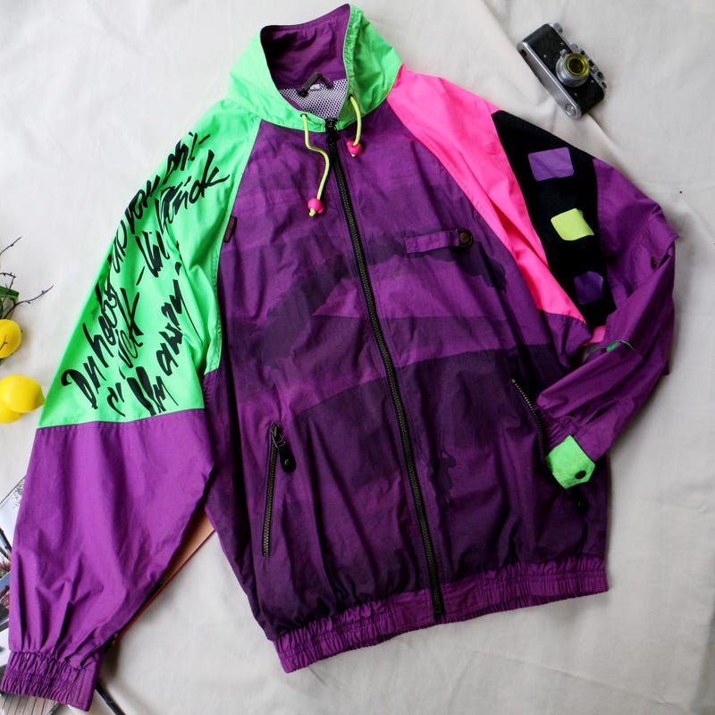 80s Windbreaker - Etsy