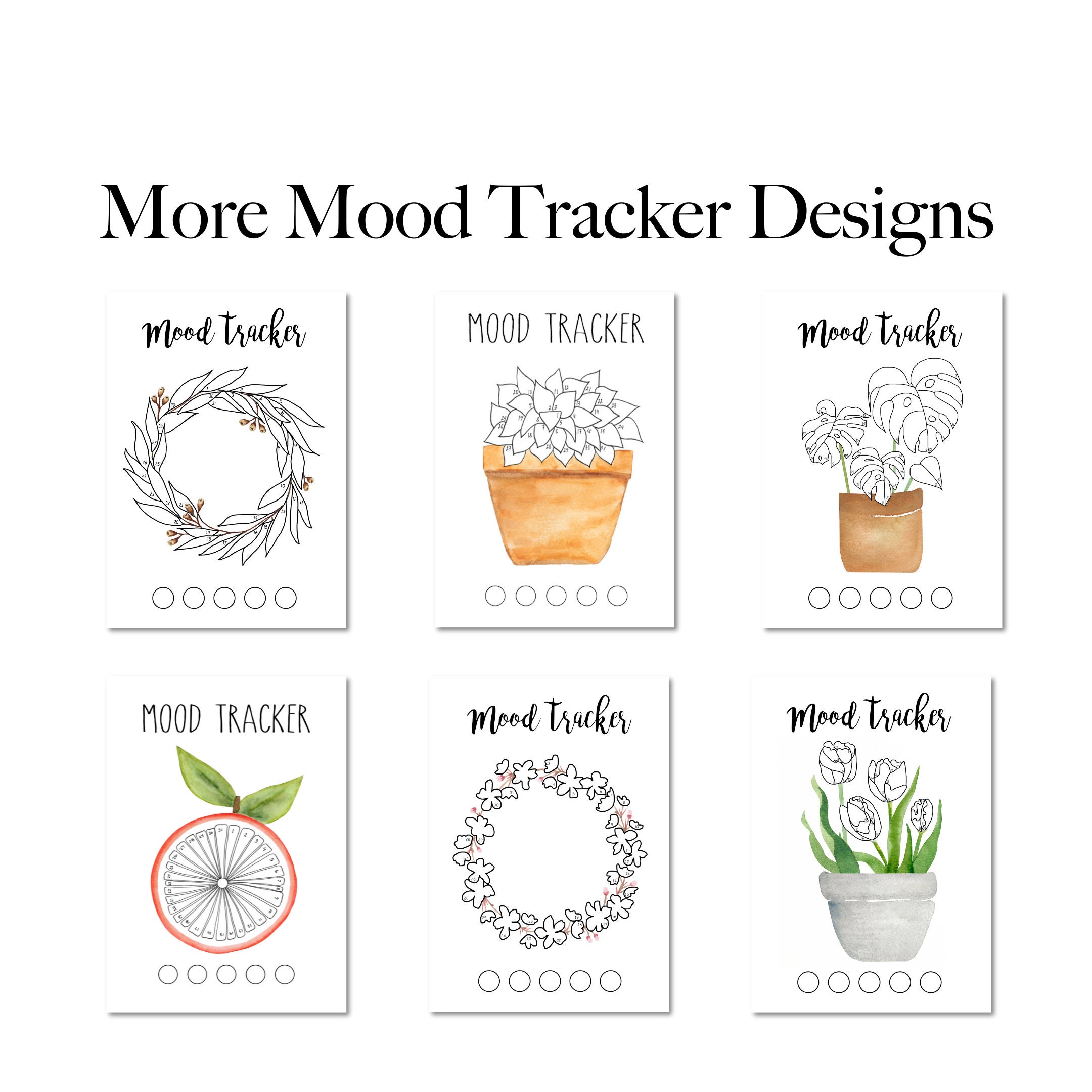 Mood Tracker Fall Pumpkin Mood Tracker Autumn Mood Tracker Pumpkin Mood ...