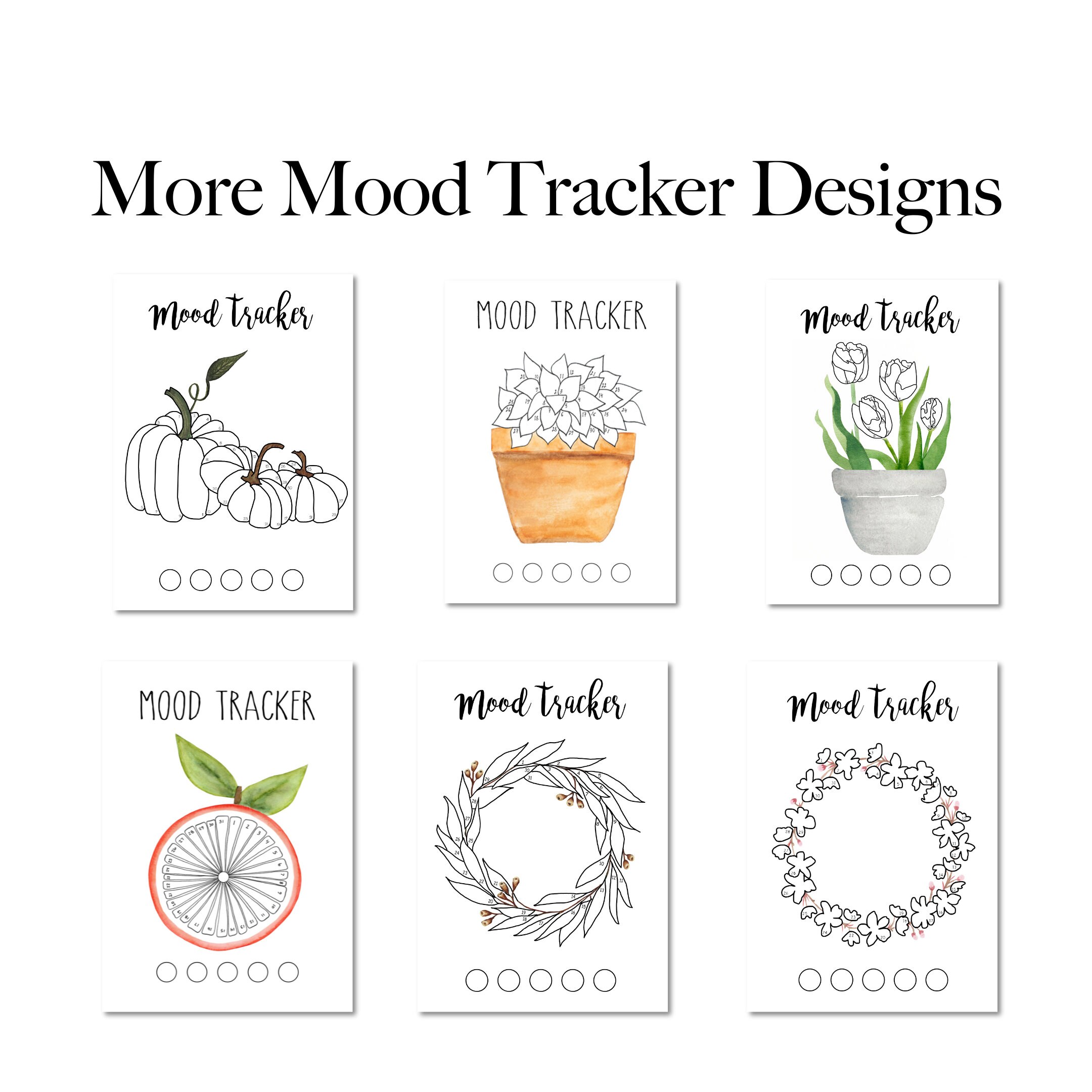 Mood Tracker Monstera Mood Tracker Plant Mood Tracker Boho Mood Tracker ...
