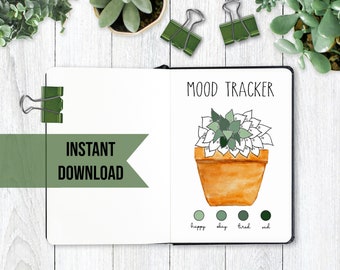 Goodnotes Mood Tracker Printable Mood Tracker Digital Planner Mood ...