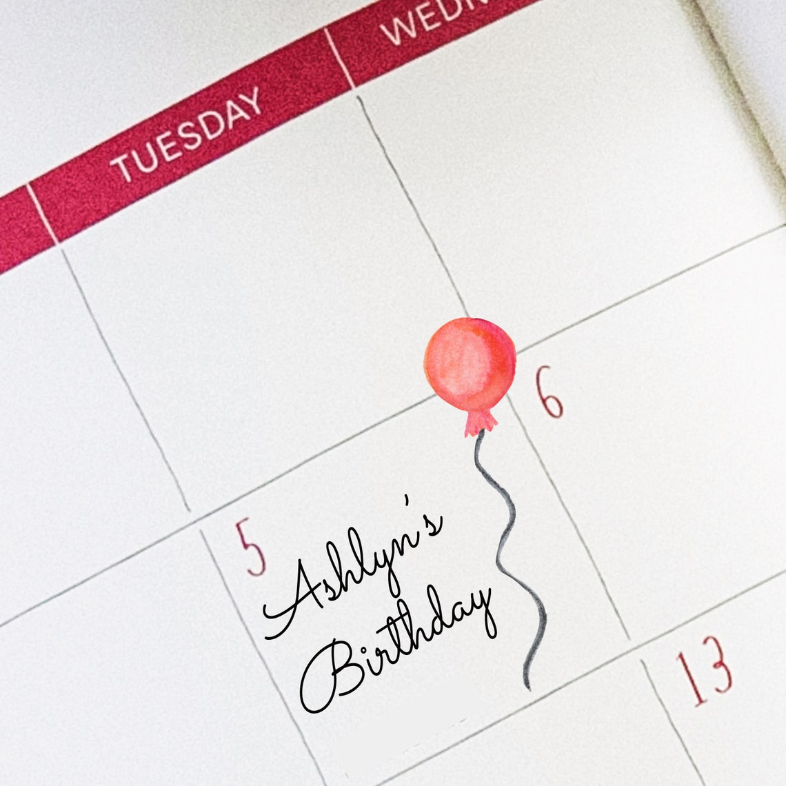 Balloon Planner Stickers Printable Celebration Balloon Bullet Journal ...