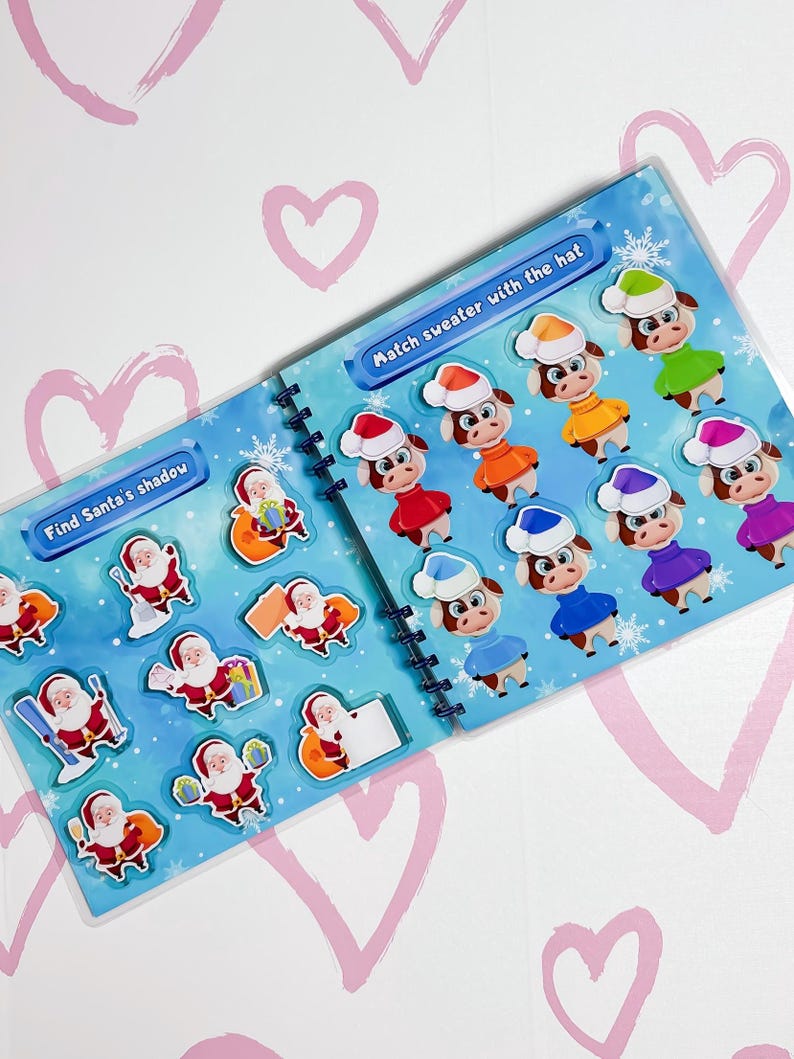 Christmas Toddler Busy Book, Winter Fun Activities - Etsy