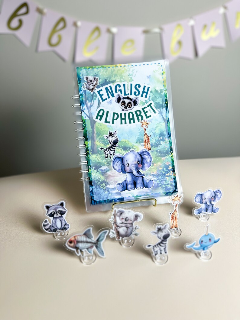 English Alphabet. Cute Animals. Alphabet. - Etsy