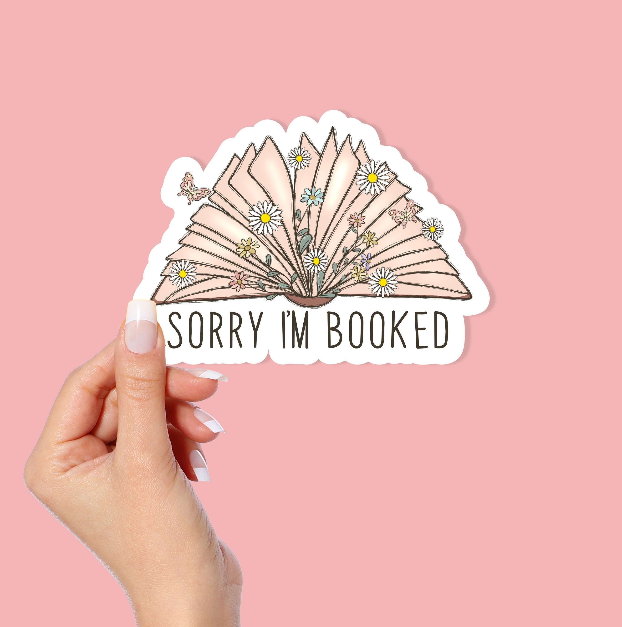 I'm Booked Sticker, Graphic Sticker, Inspirational Sticker, Funny ...