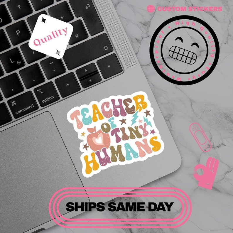 Teacher of Tiny Humans, Tiny Human Teacher Sticker, Funny Teacher ...