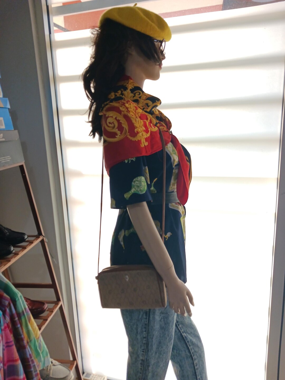 Vtg CHRISTIAN Dior Mini Small Honeycomb Monogram Sling Crossbody Bag - Etsy