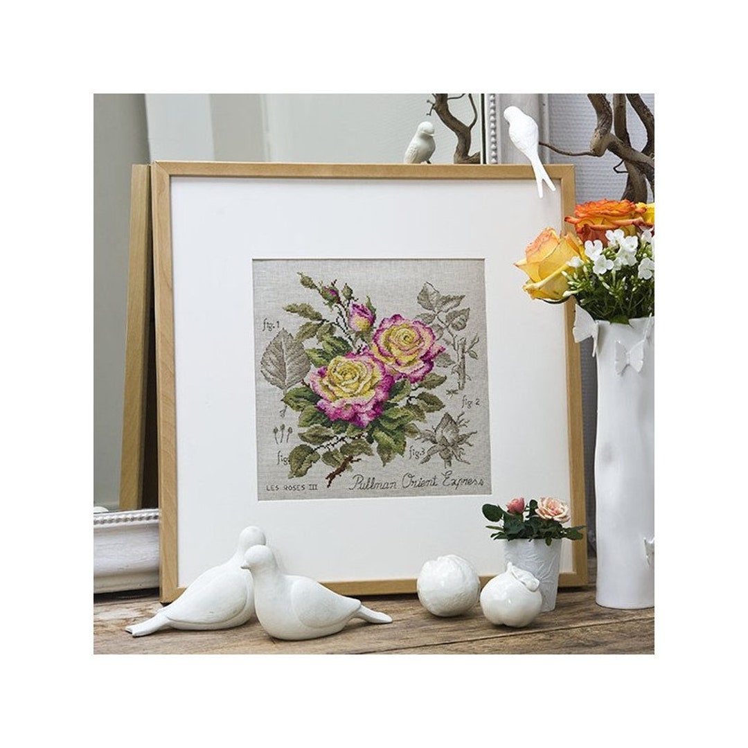 Worldwide Free Shipping LBP Cross Stitch Kit Étude à La Rose Pullman ...