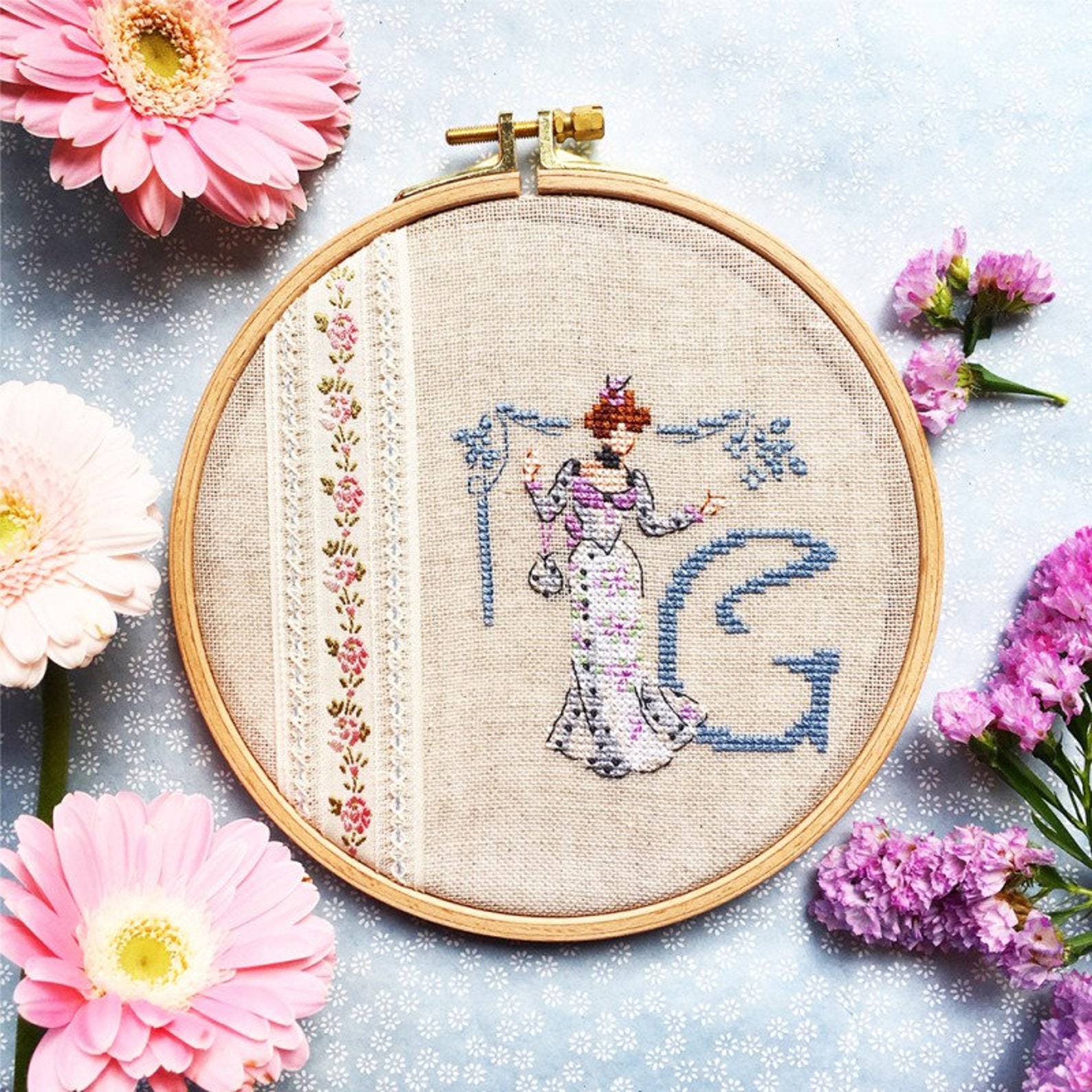 Worldwide Free Shipping LBP Cross Stitch Chart Le Grand ABC Belle ...