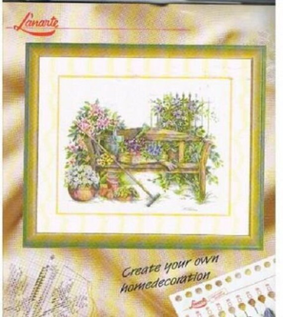 Worldwide Free Shipping Lanarte Cross Stitch Kit 34388 Garden | Etsy